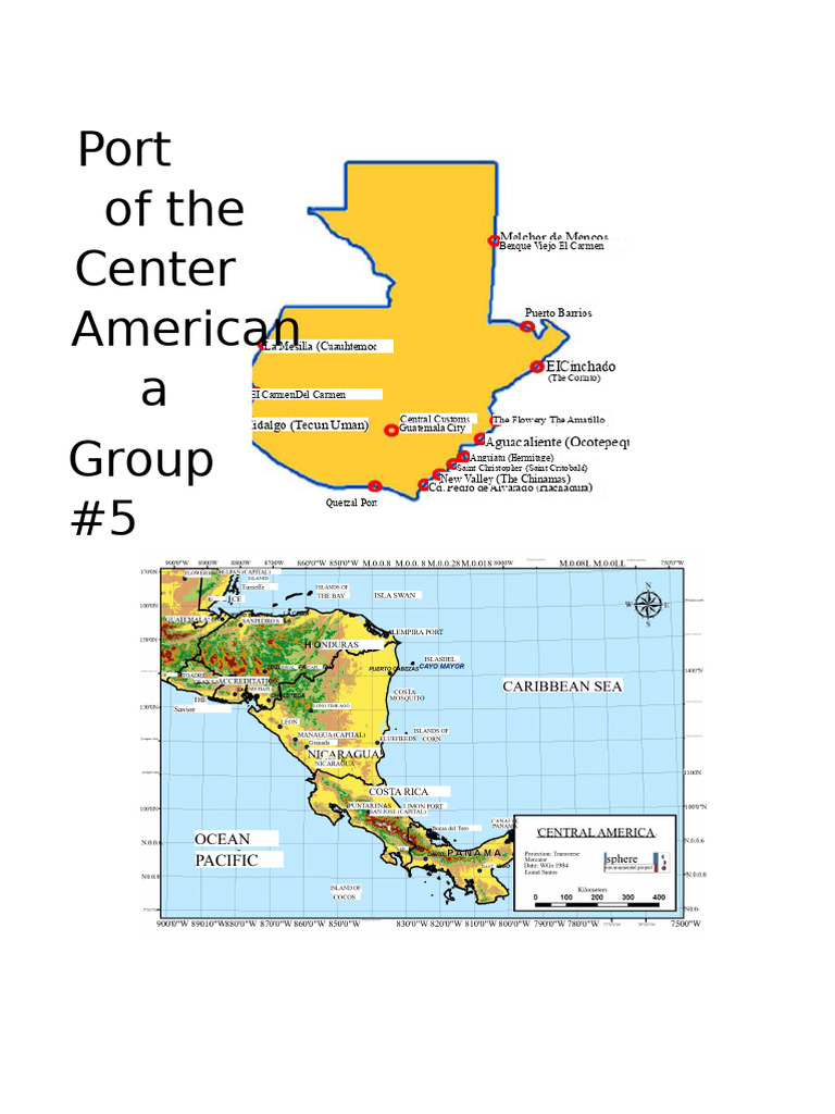 Key Ports in Central America | PDF | Central America