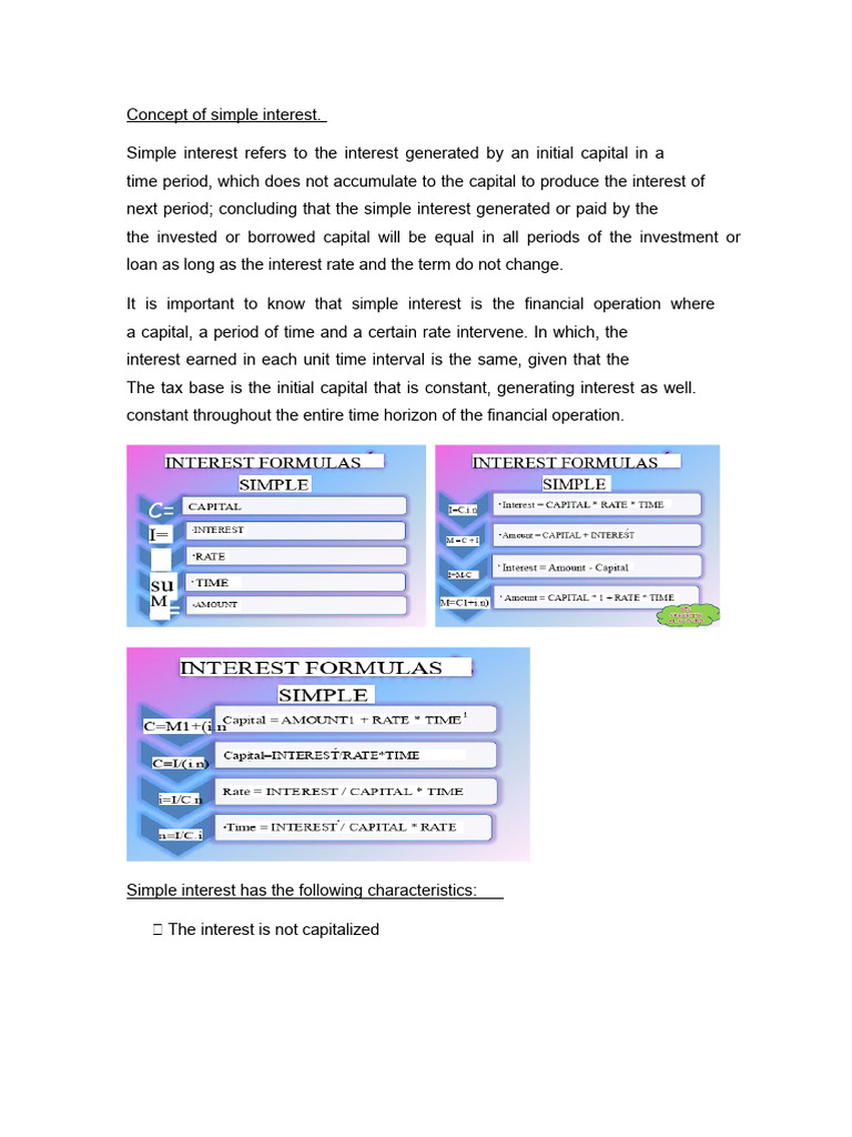 Concept of Simple Interest | PDF | Interest | Private Sector