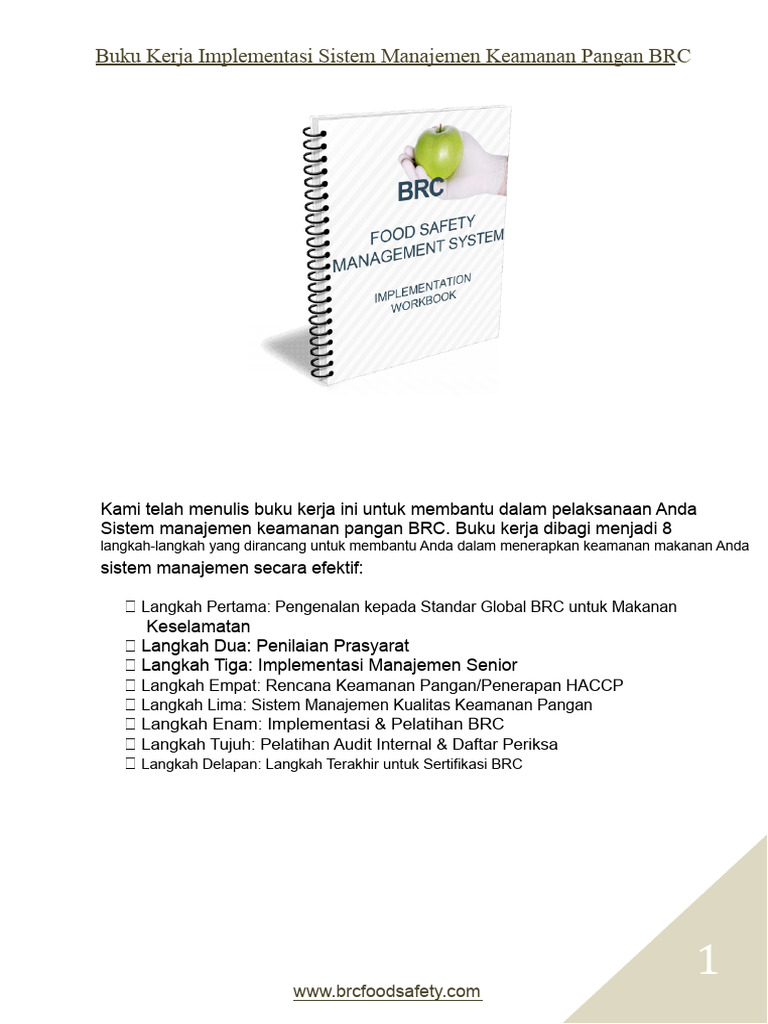 Contoh Buku Kerja Implementasi BRC | PDF