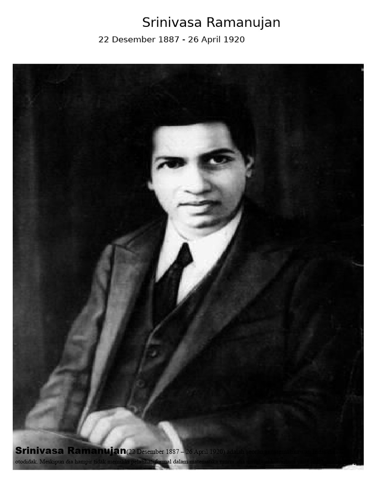 Srinivasa Ramanujan | PDF