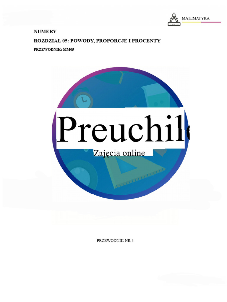 Przewodnik 5 Powodów, Proporcje I Procenty | PDF