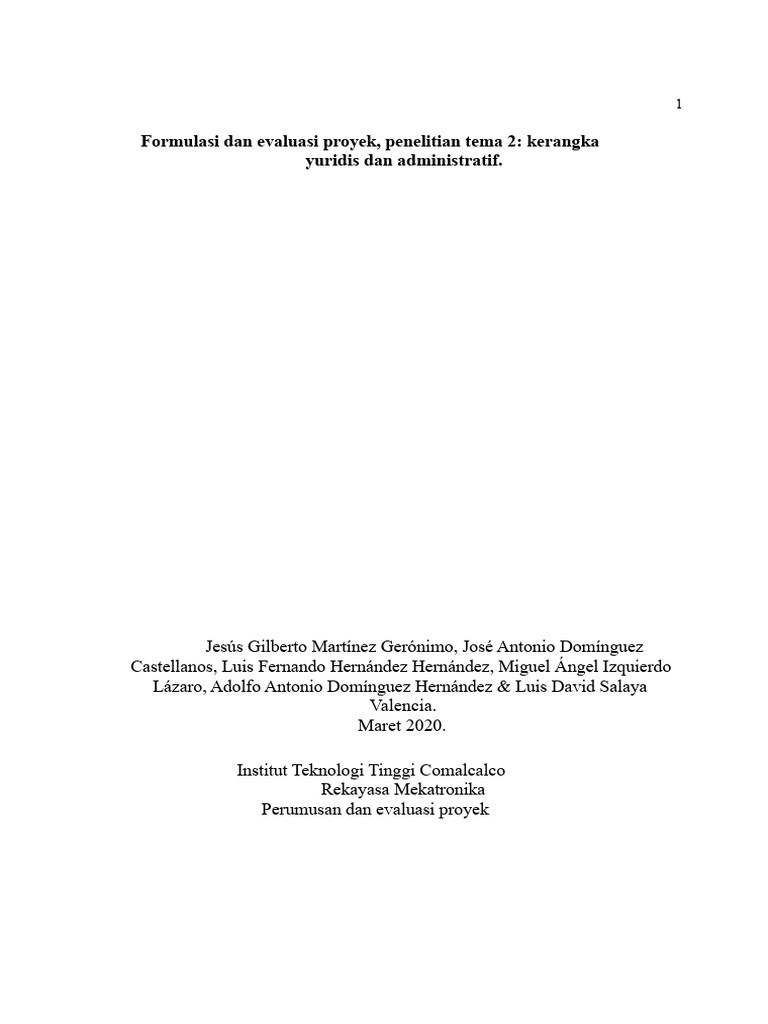 Kerangka Hukum Dan Administratif Sebuah Proyek | PDF