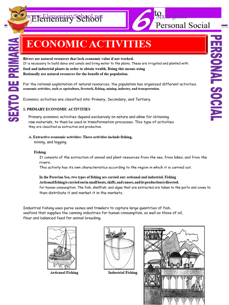 Classification of Economic Activities For Sixth Grade | PDF ...