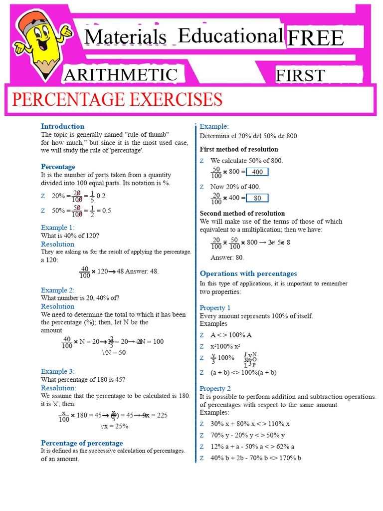 Percentage Calculation Techniques | PDF | Percentage | Numbers