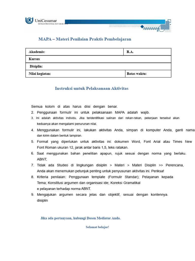 Formulir Standar Peta | PDF