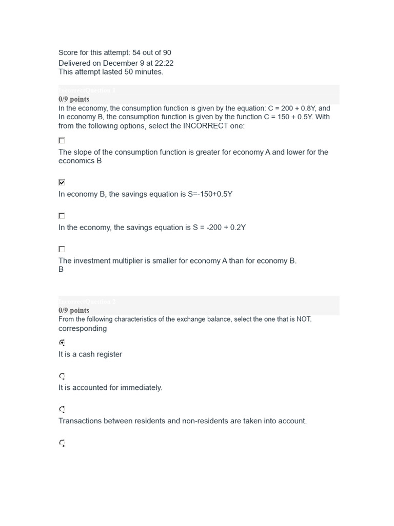 Macroeconomics Quiz Week 7 | PDF | Interest | Demand For Money