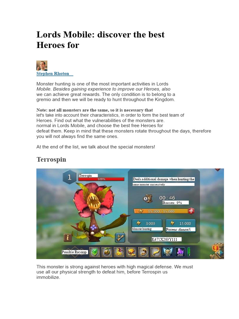 Monster Hunting | PDF