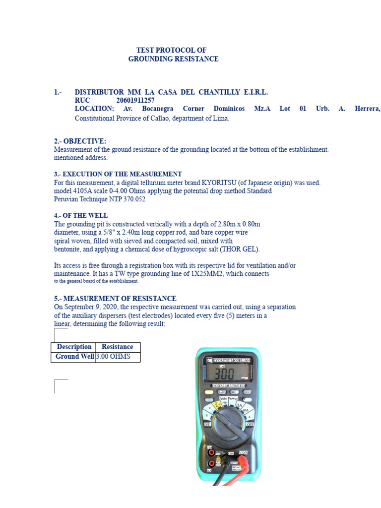 Grounding Well Protocol | PDF
