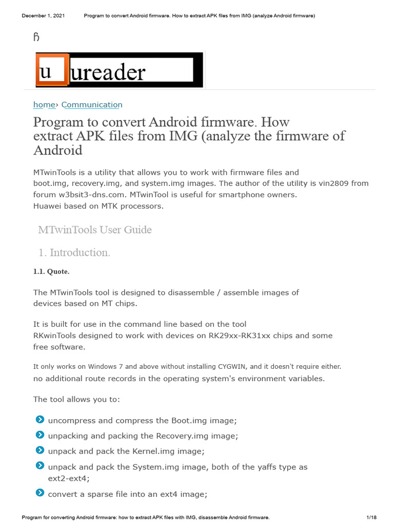 Program To Convert Android Firmware. How To Extract APK Files From IMG ...
