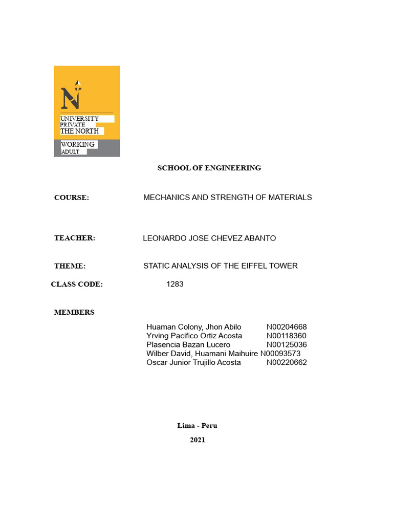 Eiffel Tower | PDF | Euclidean Vector | Force