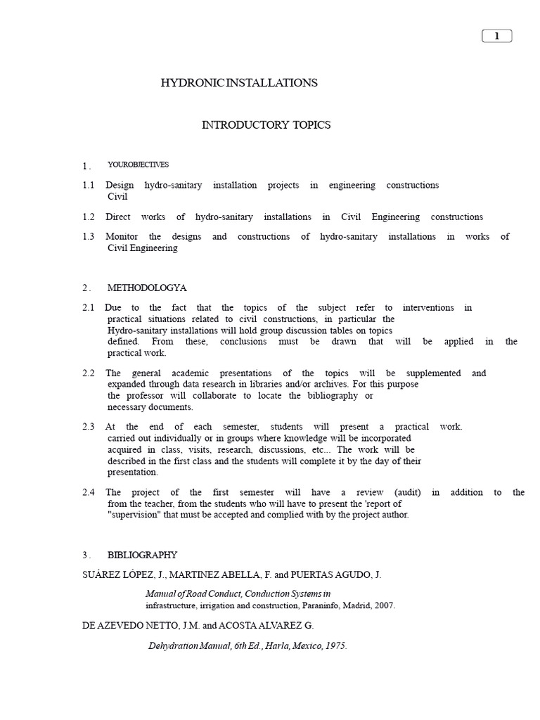 Notes On Hydrosanitary Installations | PDF | Flow Measurement | Pipe ...