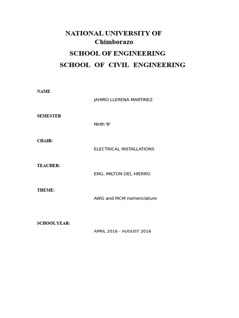 AWG and MCM Nomenclature | PDF | Wire | Manufactured Goods