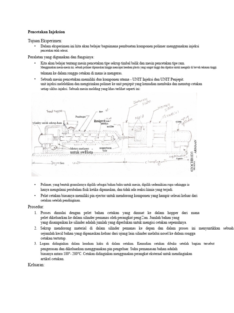 Proses Pencetakan Injeksi dan Hand Layup | PDF