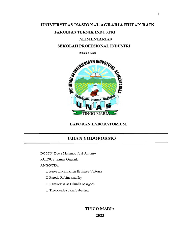 Uji Yodoform dan Distilasi Etanol | PDF