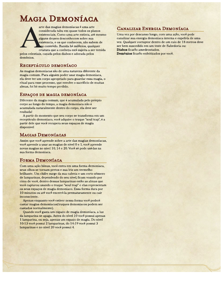 Demonic Magic | PDF