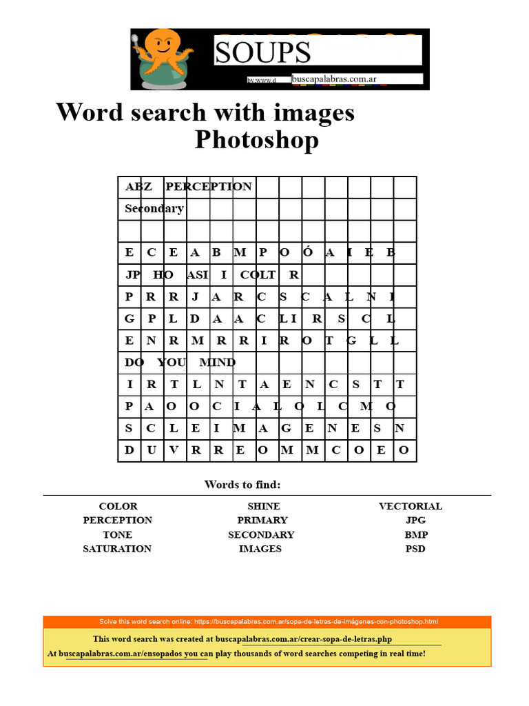 Image-Themed Word Search Puzzle | PDF