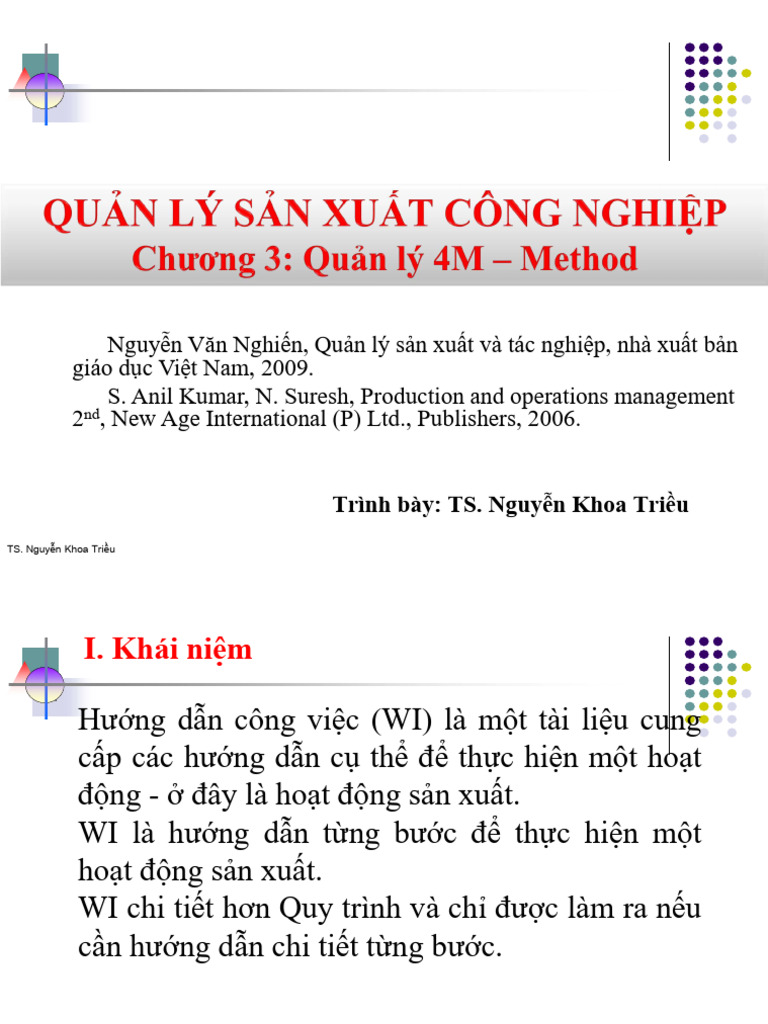 Chapter 3.3 4M-Method | PDF