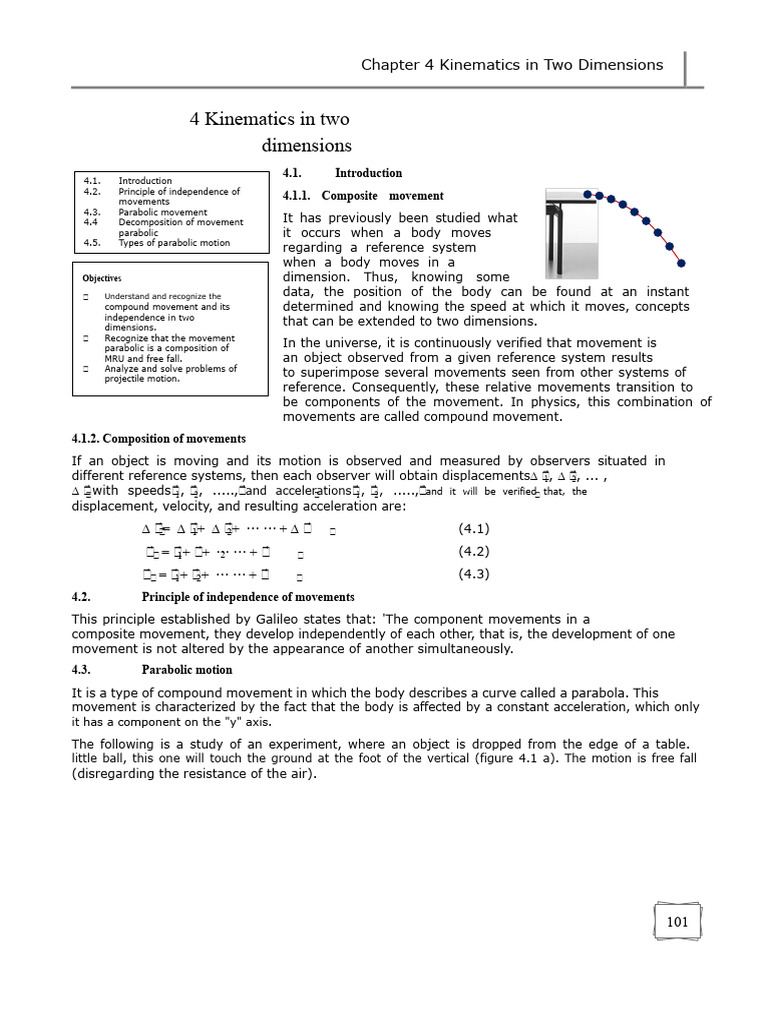 04 Kinematics in Two Dimensions Physics Mariscal | PDF | Kinematics ...