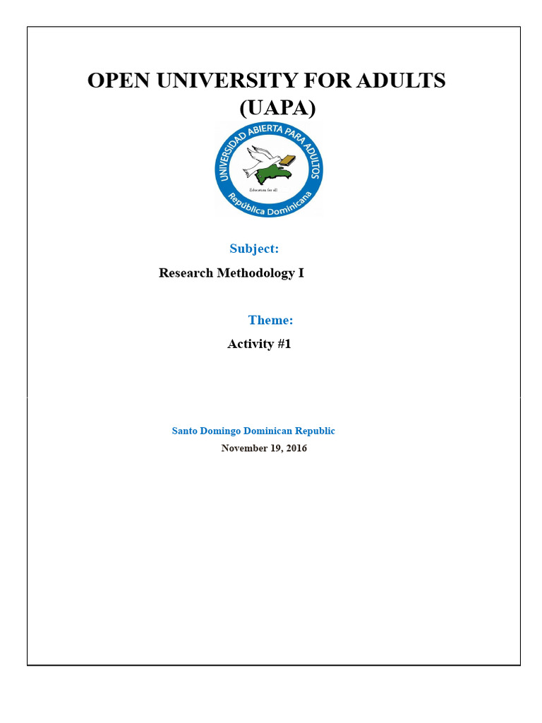 Task 1 Research Methodology 1.1 | PDF | Hypothesis | Scientific Method