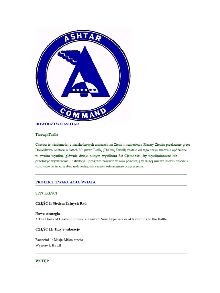 Dowództwo Ashtara | PDF