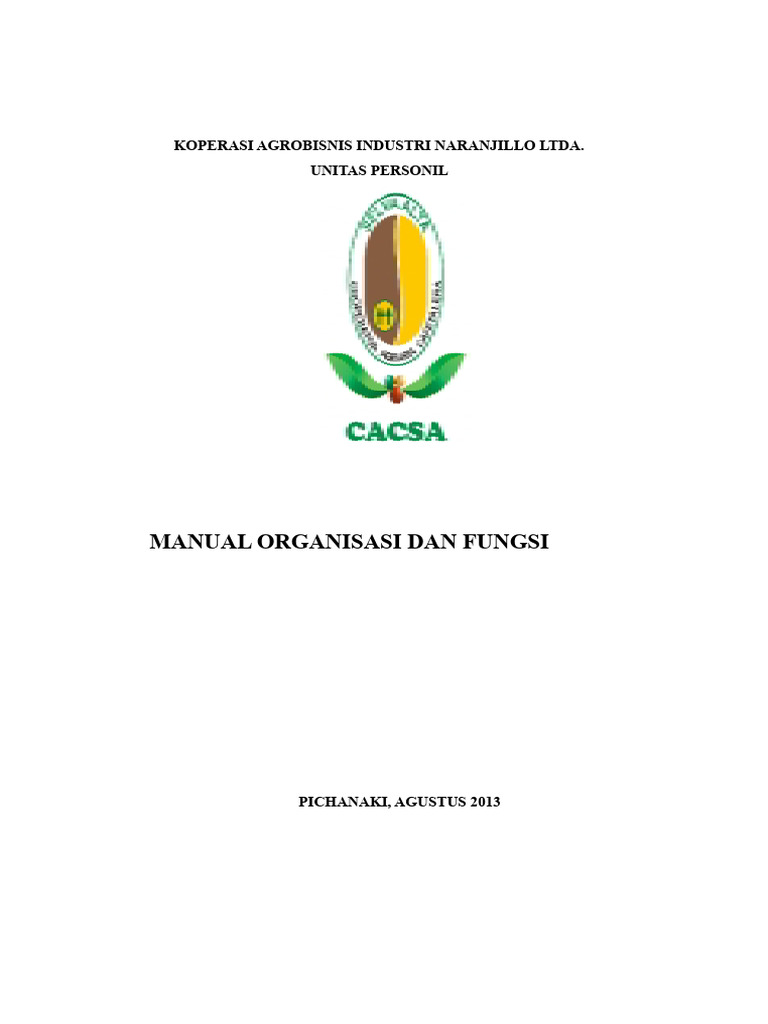 Draf MOF CACSA | PDF