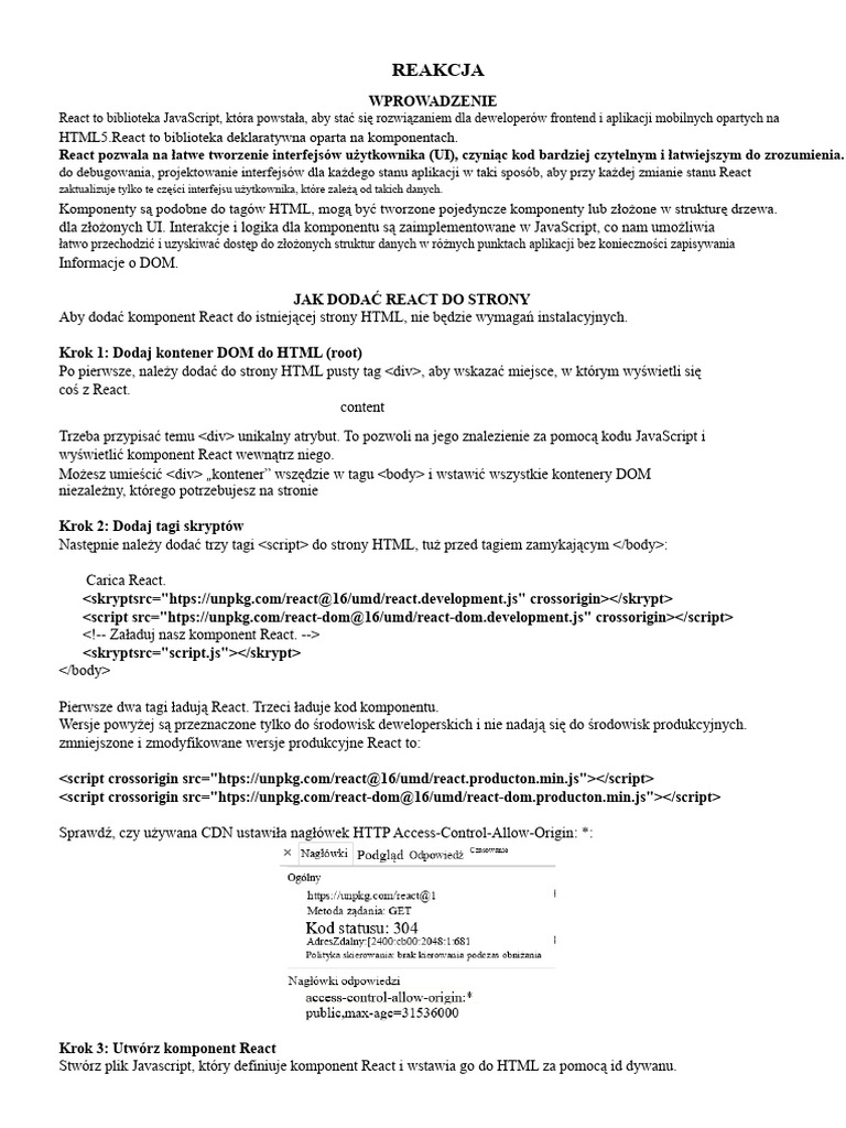 REACT | PDF