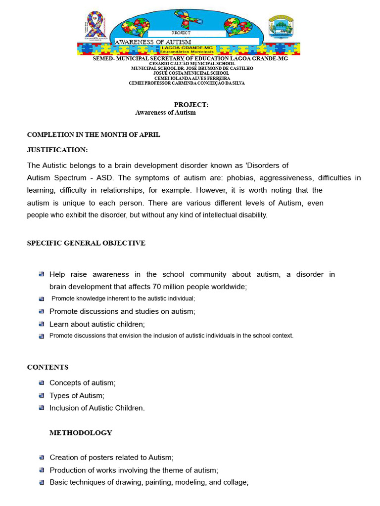 Autism Project | PDF | Autism | Psychological Concepts