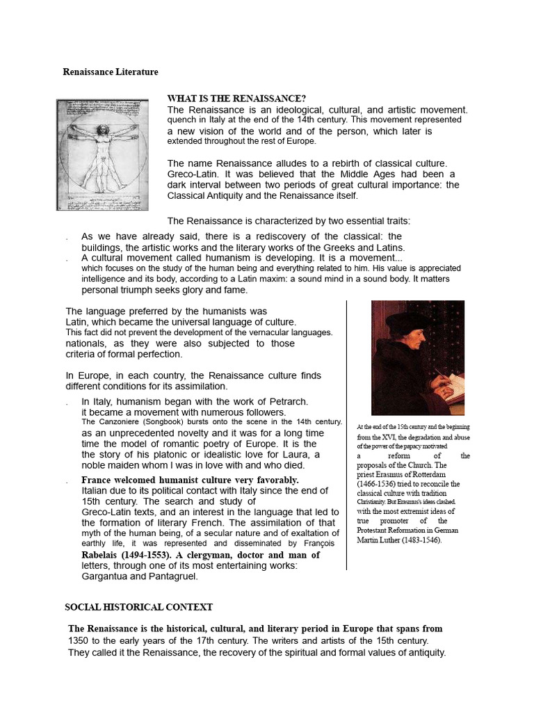 Vernacular Language in Renaissance Culture | PDF | Renaissance ...