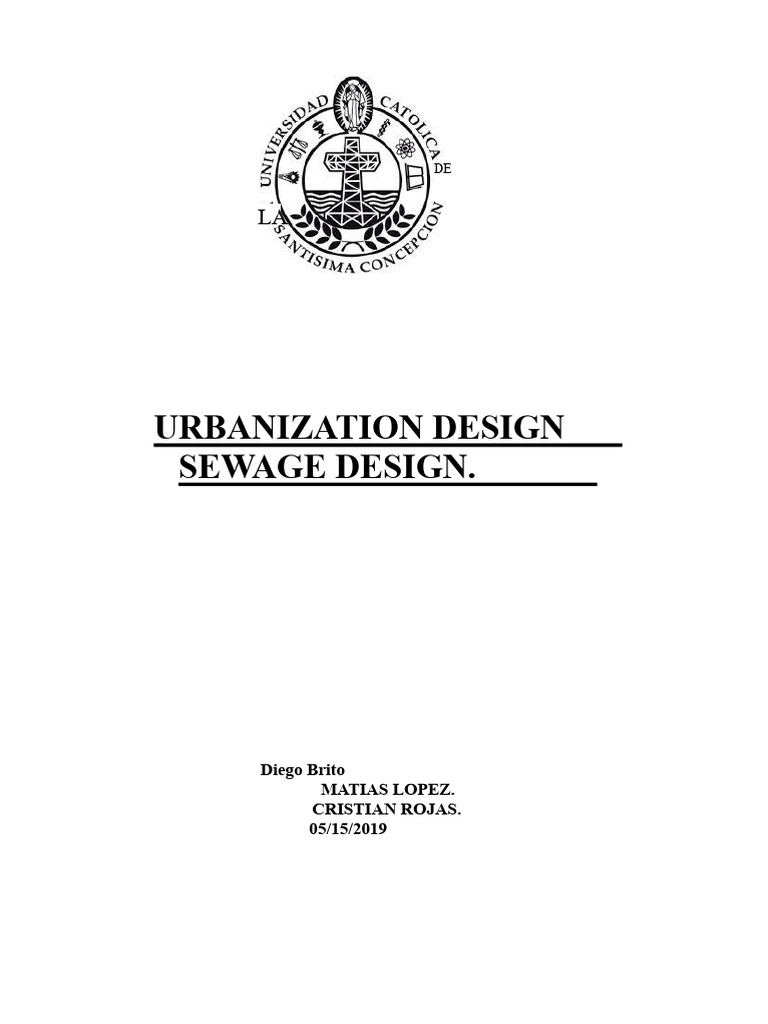 Hualqui Residential Sewage Design Report | PDF | Sanitary Sewer ...