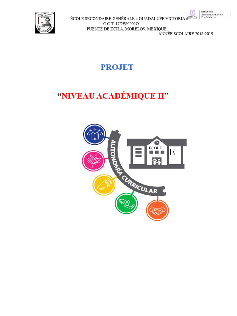 Projet de Nivellement Académique II | PDF | Apprentissage | Mathématiques