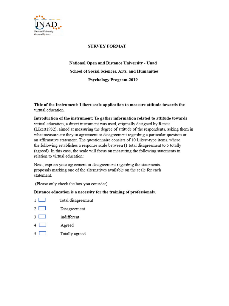 Survey Format. | PDF | Educational Technology | Human Communication