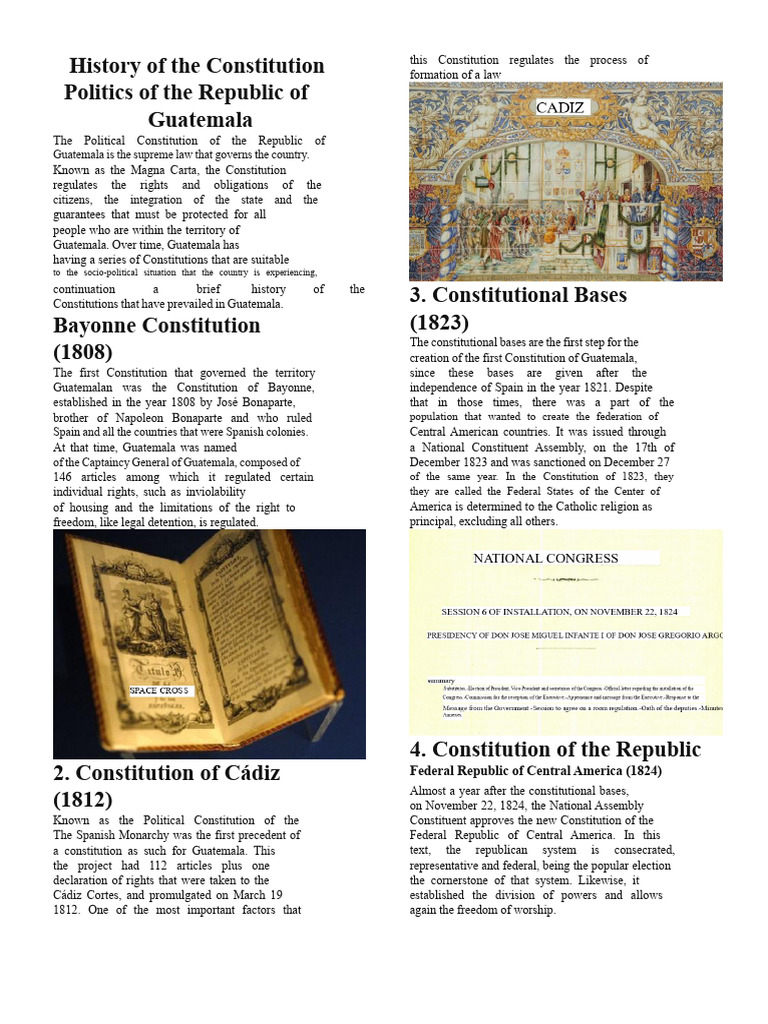 History of The Political Constitution of The Republic of Guatemala ...