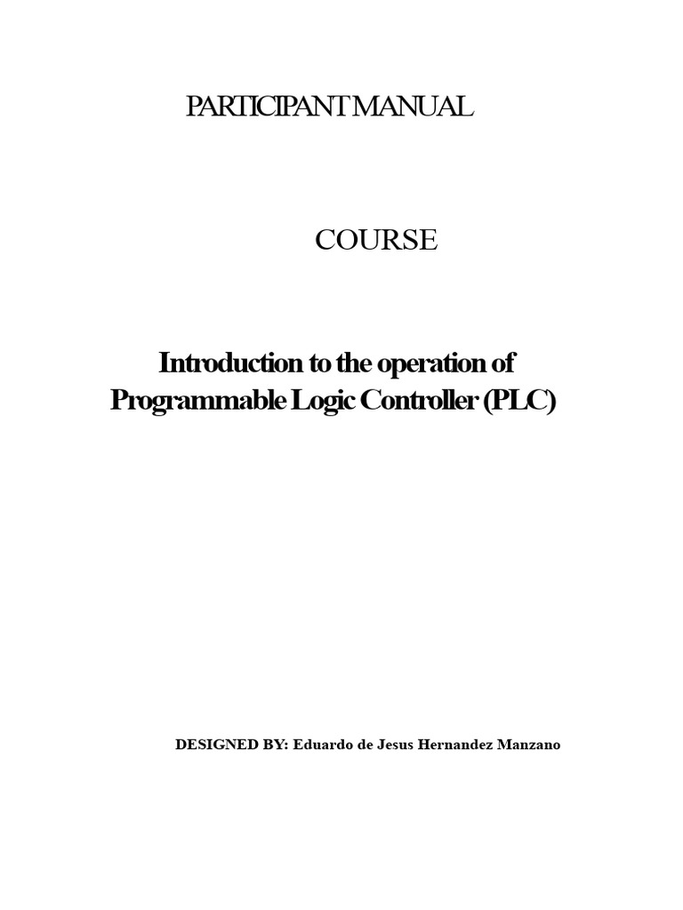 Participant Manual Example | PDF | Programmable Logic Controller ...