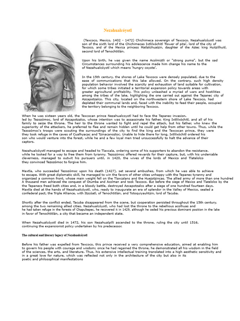 BIOGRAPHY Nezahualcóyotl2imp | PDF