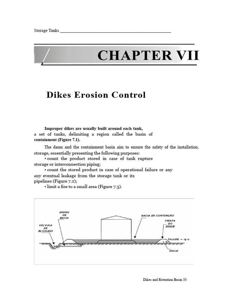 Chapter 07 - Dikes and Containment Basin | PDF | Drainage Basin | Biodiesel