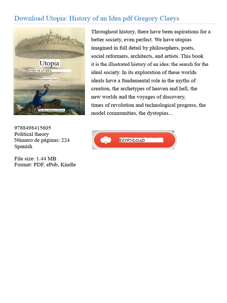 Utopia: Illustrated History of Ideas | PDF