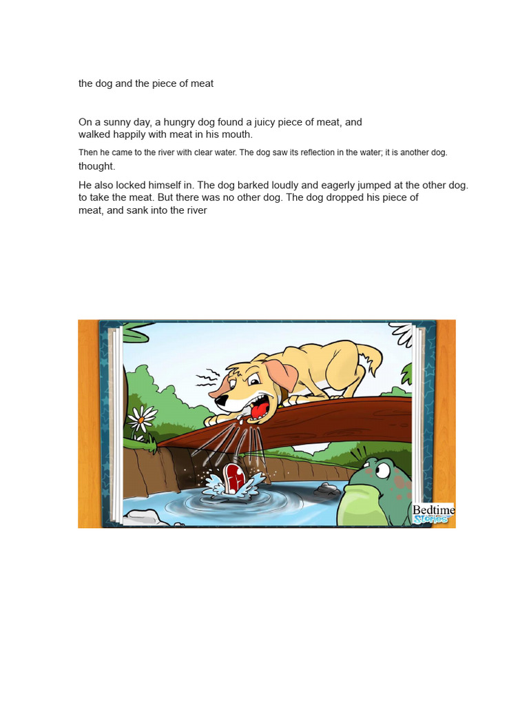 The Dog and His Reflection | PDF