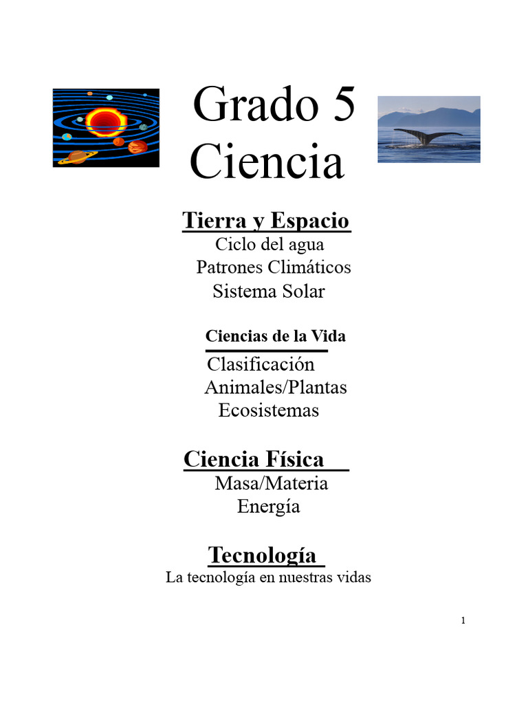 Guía de Ciencias para Quinto Grado | PDF | Plantas | Tierra