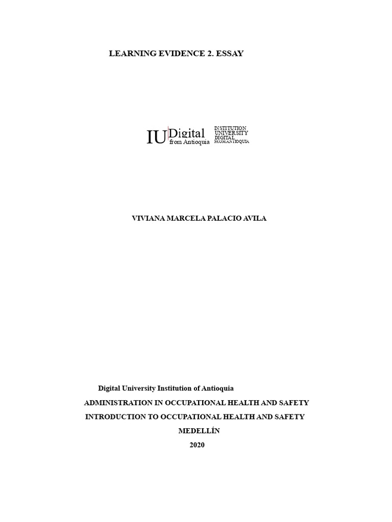 Learning Evidence 2 | PDF | Occupational Safety And Health | Safety