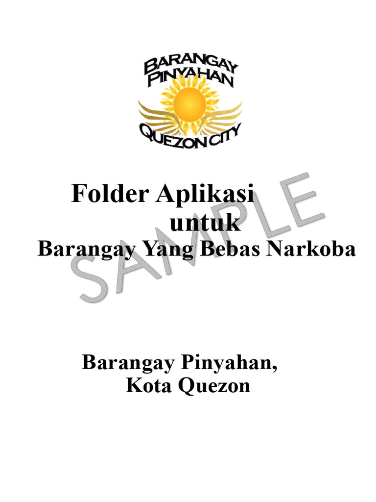 Folder Aplikasi Contoh Untuk BDCP - BARU | PDF
