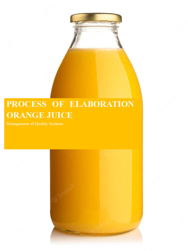 Orange Process | PDF | Orange Juice | Juice