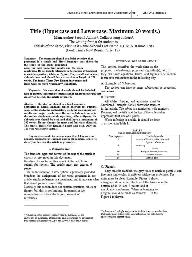 Journal Submission Guidelines 2018 | PDF | Typefaces | Abstract (Summary)