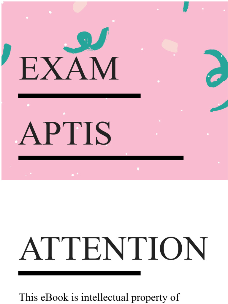 Complete Ebook Aptis General Practice Model | PDF | Vocabulary | Question
