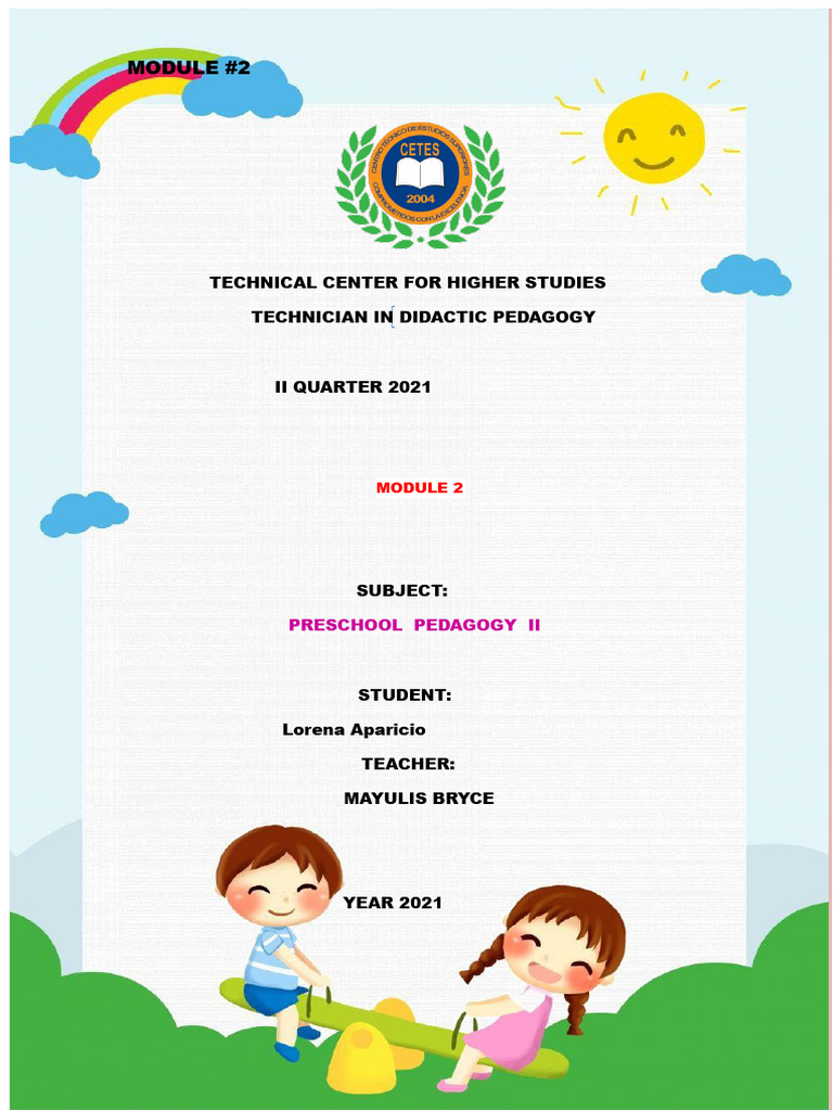 Preschool Pedagogy Models Explained | PDF | Pedagogy | Knowledge