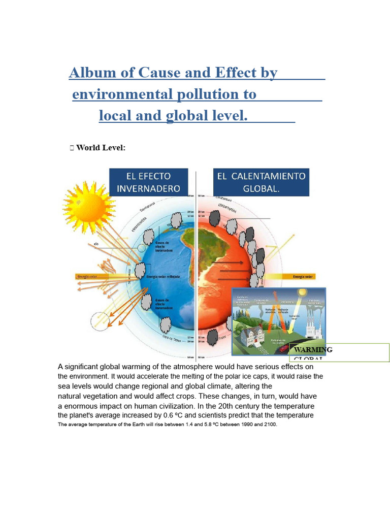 Album of Cause and Effect of Environmental Pollution at Local and ...