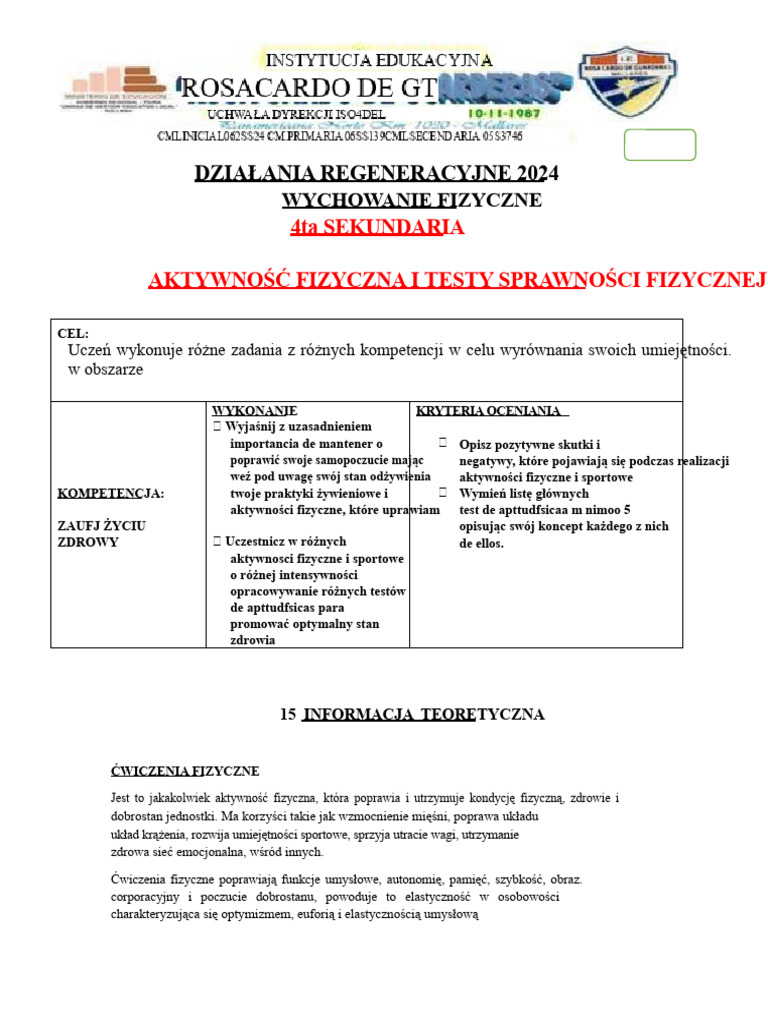 Foldera Odzyskiwania 2024 (4. SEC) | PDF