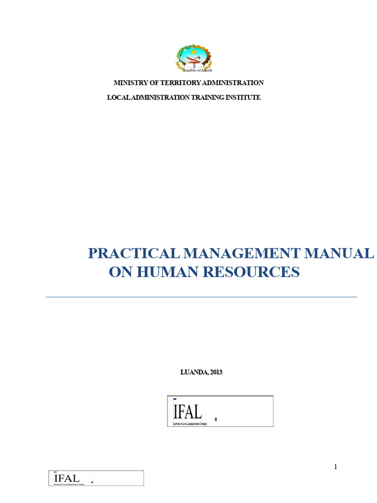 Human Resources Management Manual | PDF | Employment | Human Resources