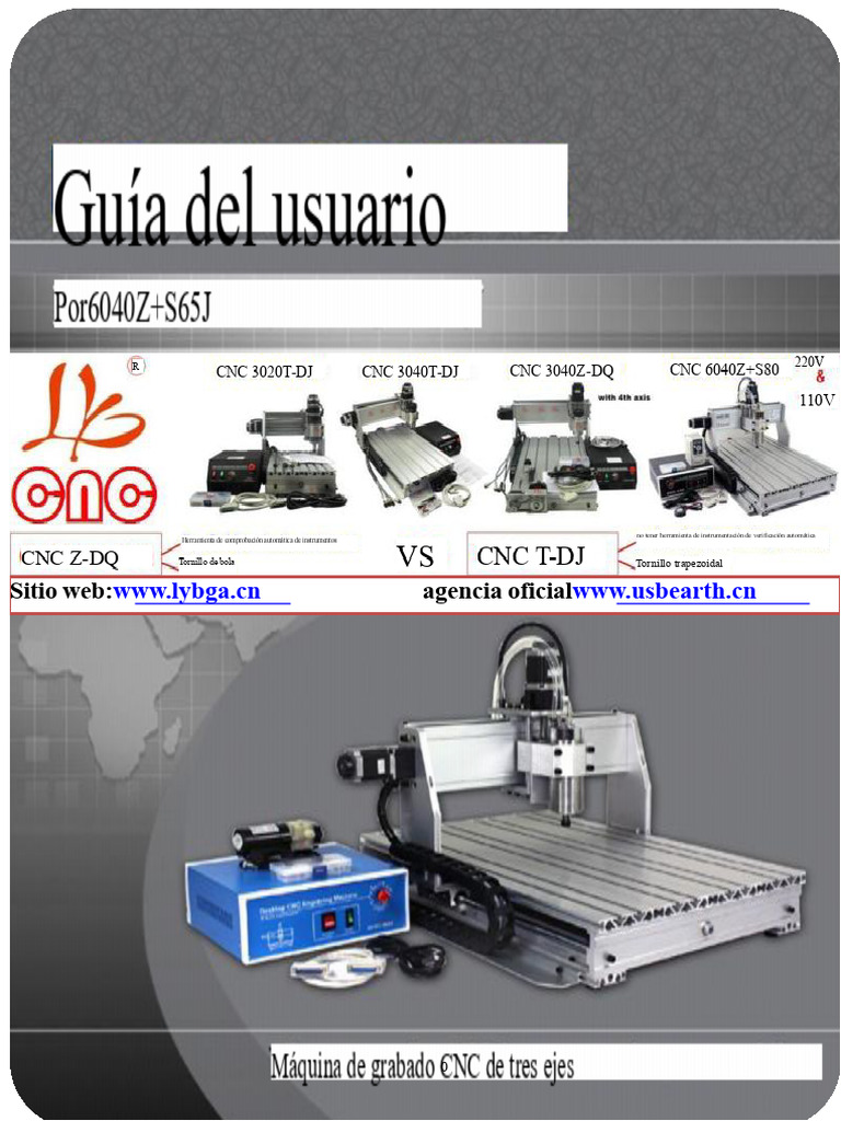 Guía de Ly CNC 6040z s65j | PDF | Software | Computadora de escritorio