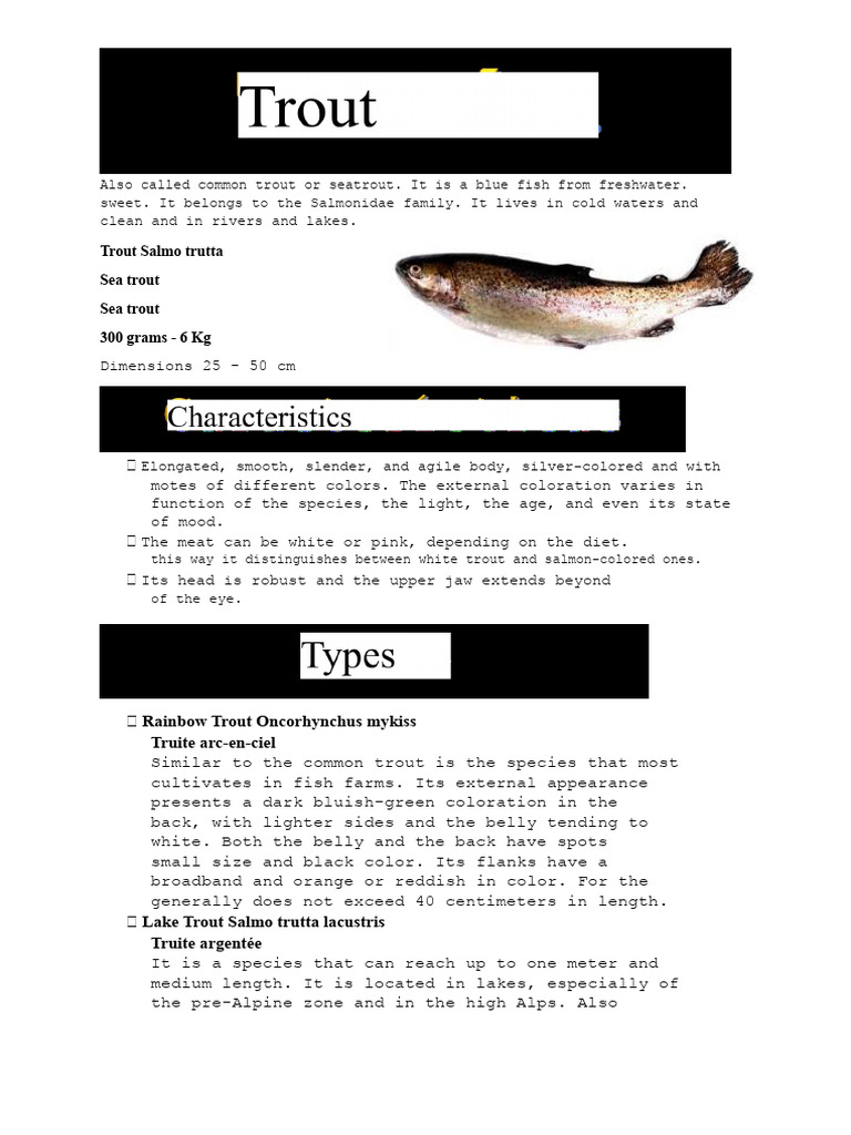 Trout Migration and Spawning Behavior | PDF | Trout | Fish