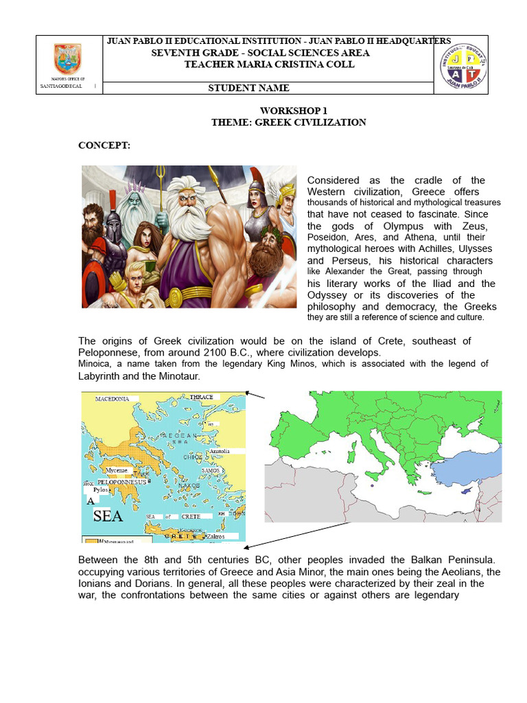 WORKSHOP No 1 GREEK CIVILIZATION SOCIAL SEVENTH | PDF | Achaemenid ...